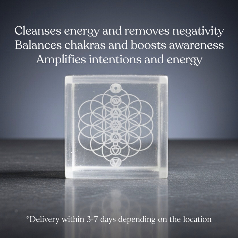 Selenite Box with 7 Chakra Engraving – JoyVibe